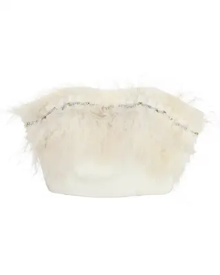 مقایسه قیمت و خرید تاپلکس زنانه سفید زکاس Zokas مدل Z0134 طرح پر و سنگدوزی